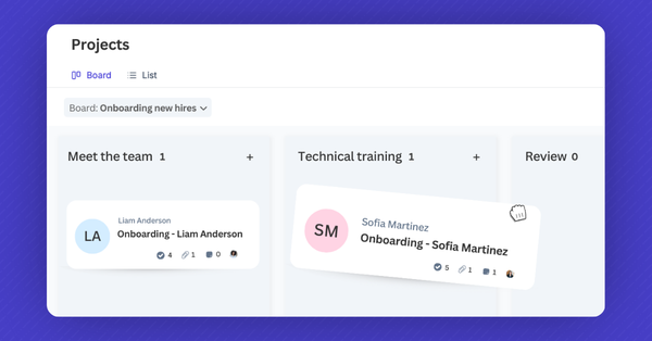 How to use Projects to onboard new hires [template included]