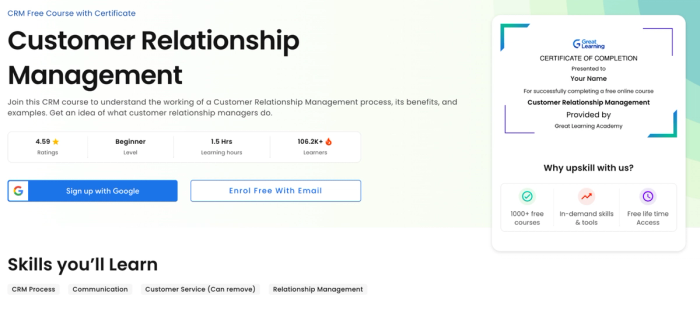 Best CRM training courses for 2025