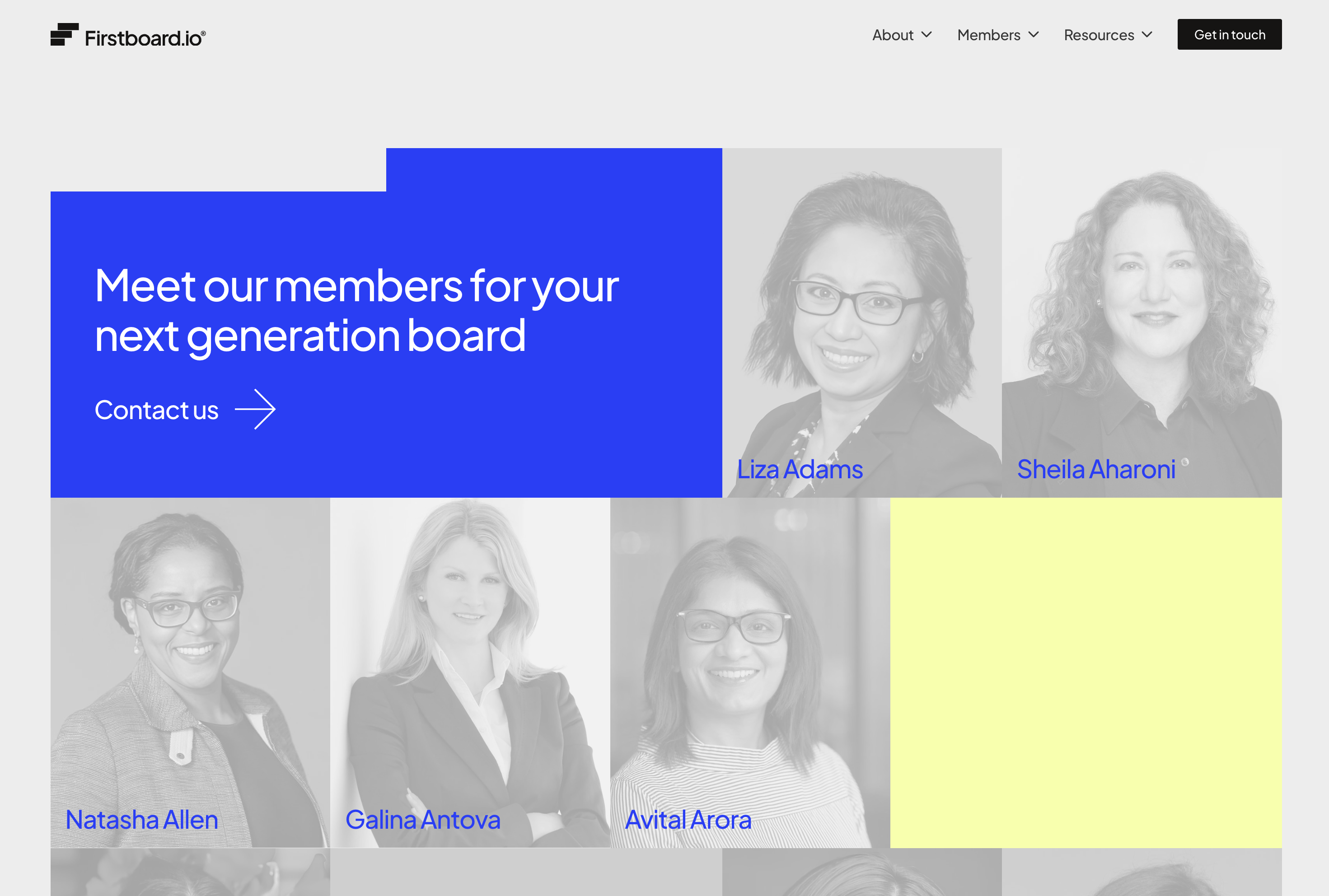 Firstboard | Members