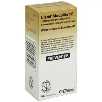 Clenil Modulite Inhaler (50, 100, 200, 250mcg) | Pharmacy Online