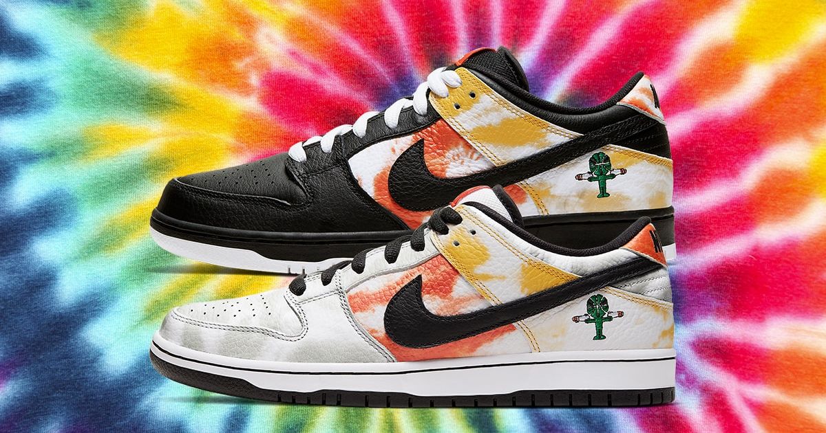Nike SB Dunk Low “Tie-Dye Raygun” Tributes the Late Sandy Bodecker ...