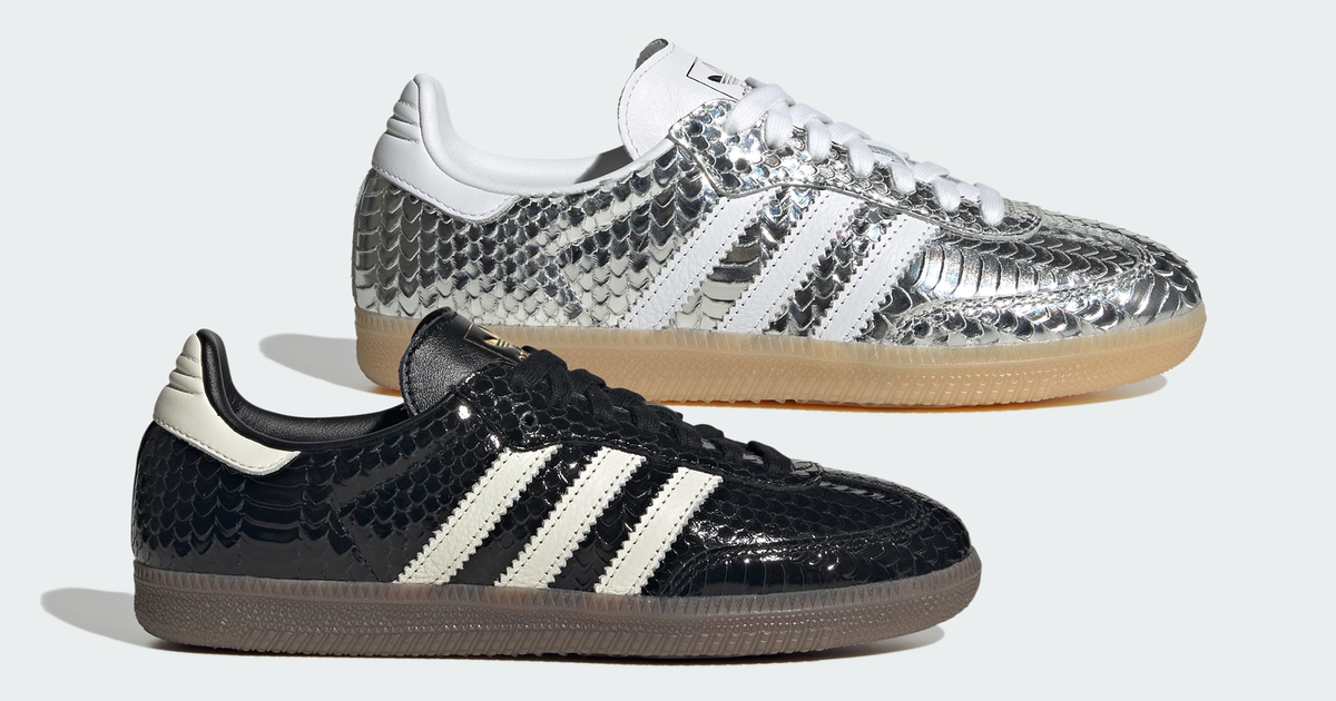 A Women's "Patent Snakeskin" Adidas Samba Capsule Slithers onto the ...