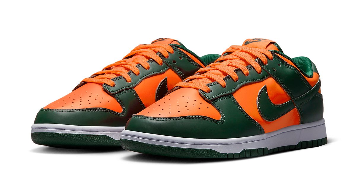 The Nike Dunk Low “Miami Hurricanes” Restocks June 1 | House of Heat°