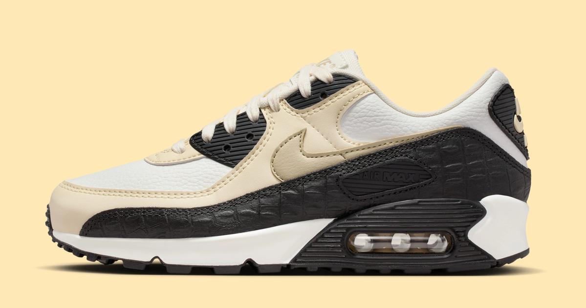 Luxury Meets Retro in the Nike Air Max 90 Croc Skin "Sail" | House of Heat°