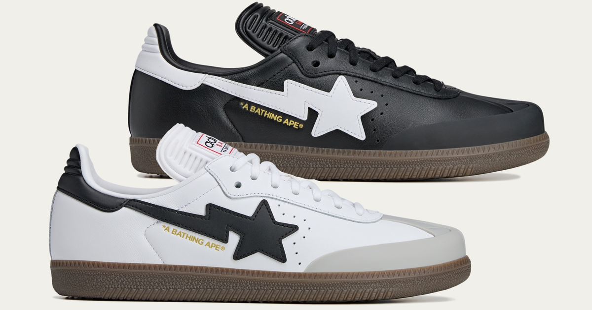BAPE®︎ Reimagines Classic Adidas Samba Style with Famous STA™ Logo ...