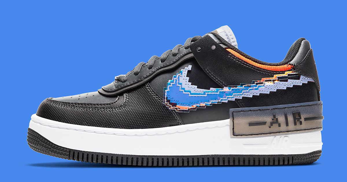 Nike Air Force 1 Shadow “Pixel” Presents with Iridescent Swooshes ...
