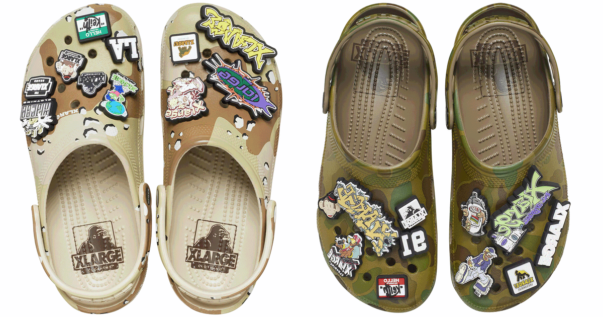 Streetwear's Legendary XLARGE Brings Camo to the Crocs Classic Clog ...