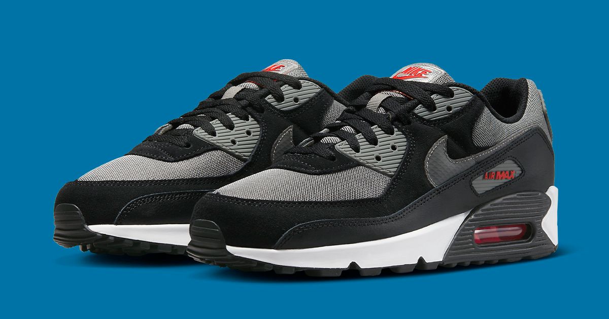 The Nike Air Max 90 Appears in New Grey, Black, and Red Build | House ...