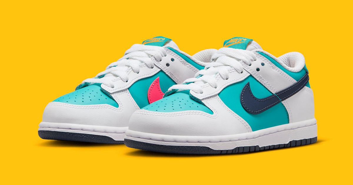 White, Teal, and Navy Render This New Nike Dunk Low | House of Heat°