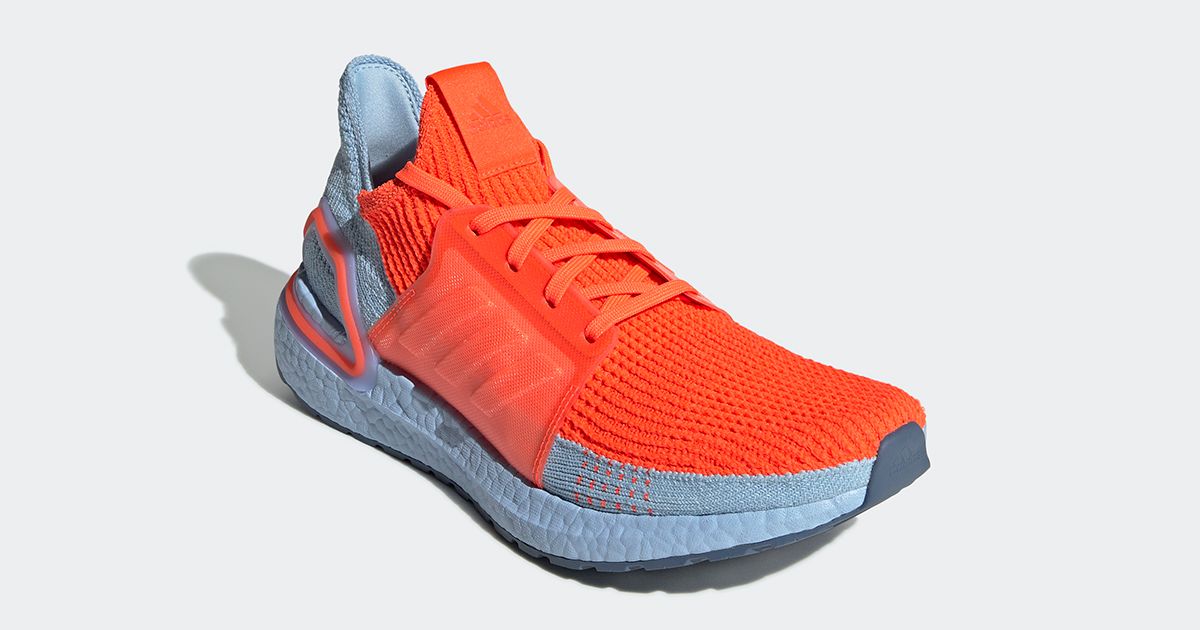 Available Now // adidas Ultra BOOST 19 “Solar Red/Glow Blue” | House of ...