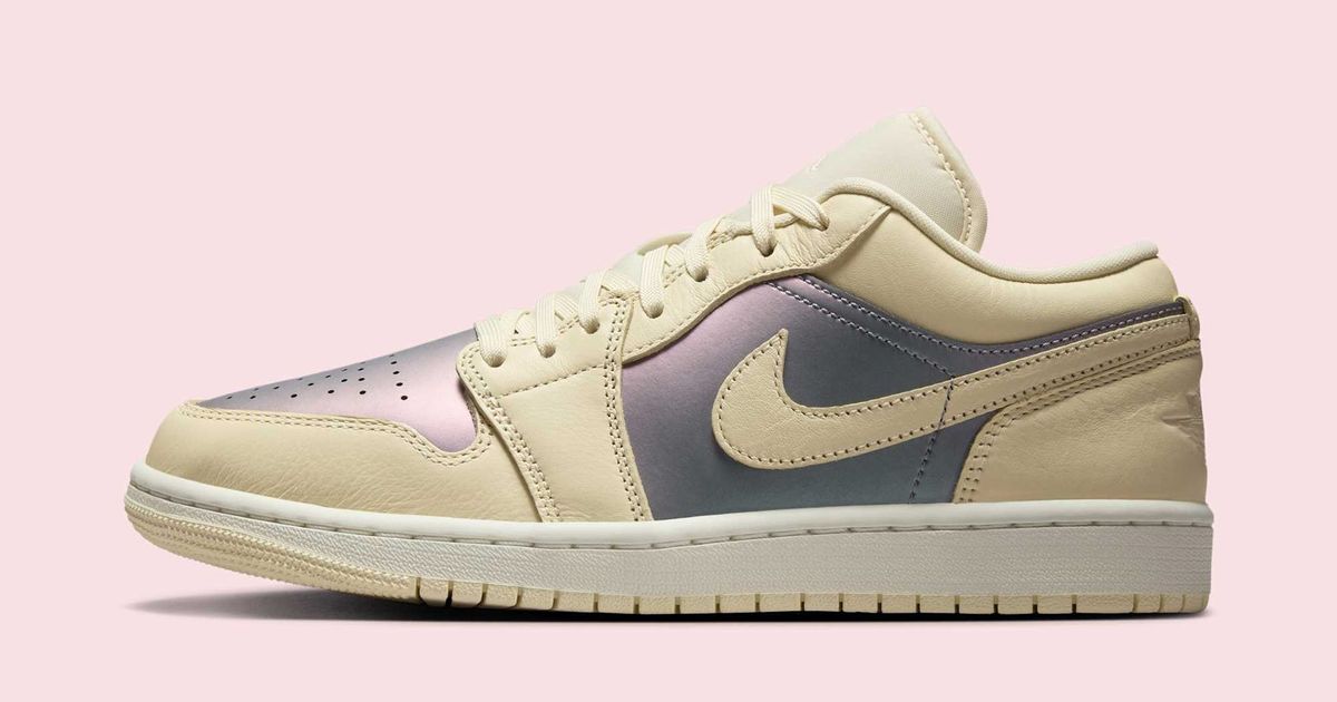 Air Jordan 1 Low “Muslin/Royal Tint” Delivers Iridescent Impact for ...