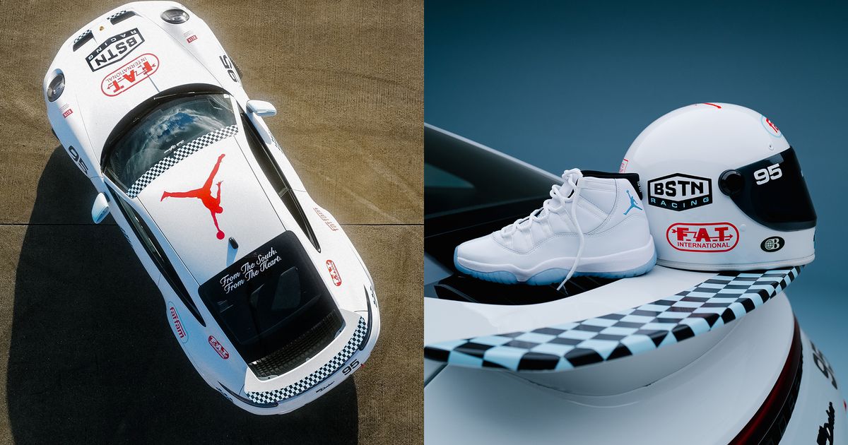 BSTN Created a Custom Porsche for the Launch of the Air Jordan 11 ...