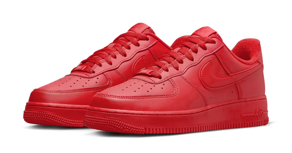Available Now // Nike Air Force 1 Low “Triple Red” | House of Heat°