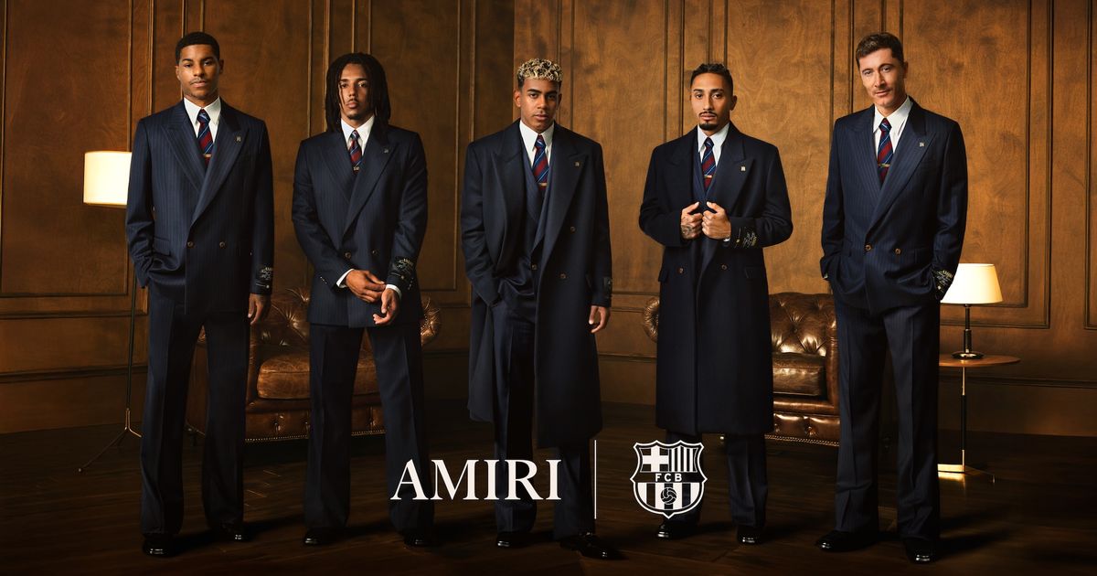 AMIRI Becomes FC Barcelona's Official Formalwear Partner | House of Heat°