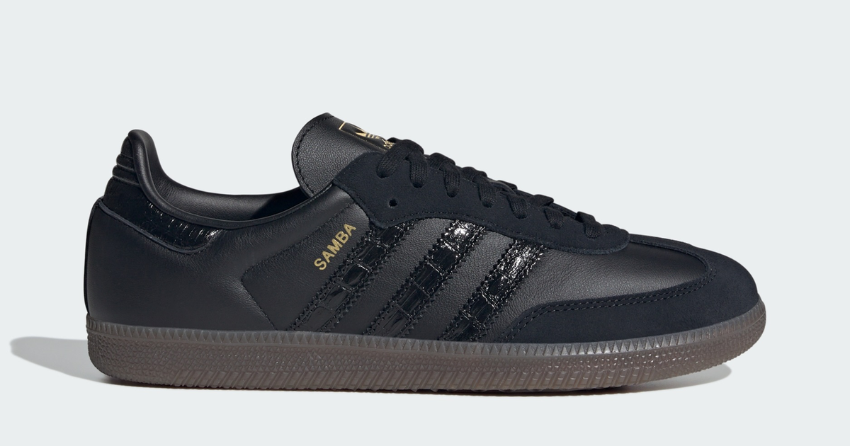 Faux Croc Leather and A Stealthy Color Scheme Take Over the Adidas ...
