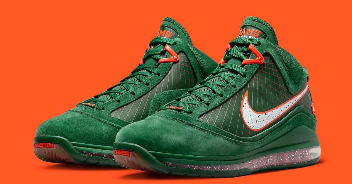 The Nike LeBron 7 “Florida A&M” is Also Releasing in Green | House of Heat°