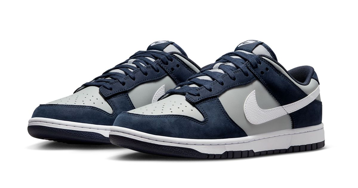 Nike Equips Nubuck Panels to the "Georgetown" Dunk Low | House of Heat°