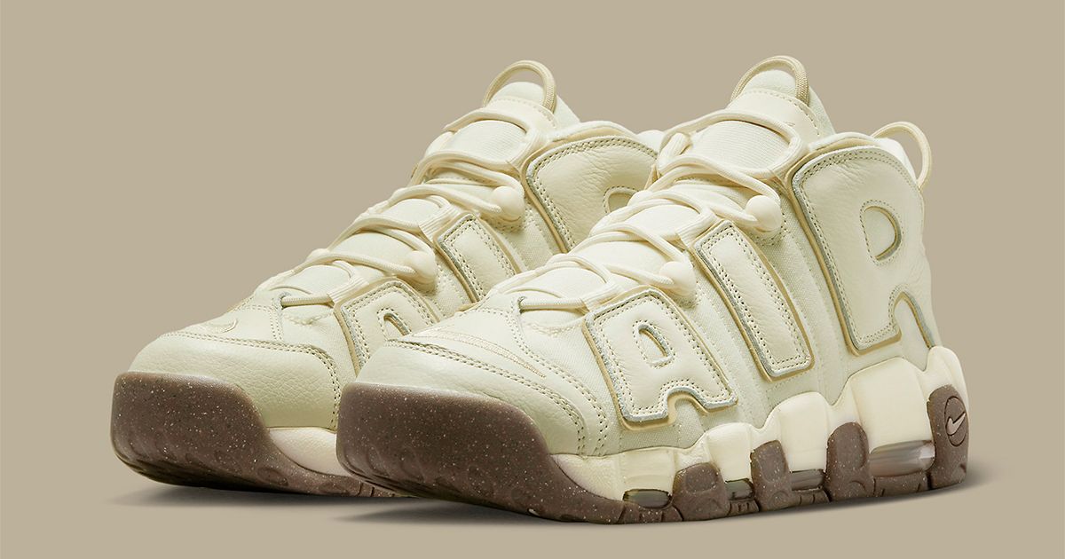 Nike Air More Uptempo “Coconut Milk” Features a Canvas Construct ...