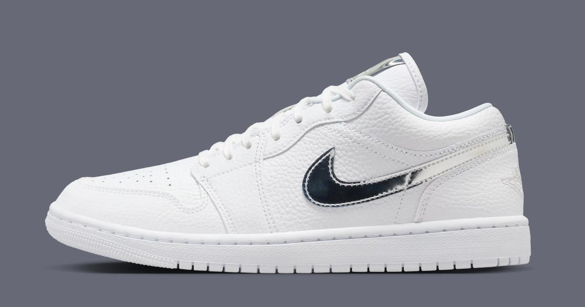 The Air Jordan 1 Low “Metallic Silver” Keeps It Clean and Modern ...