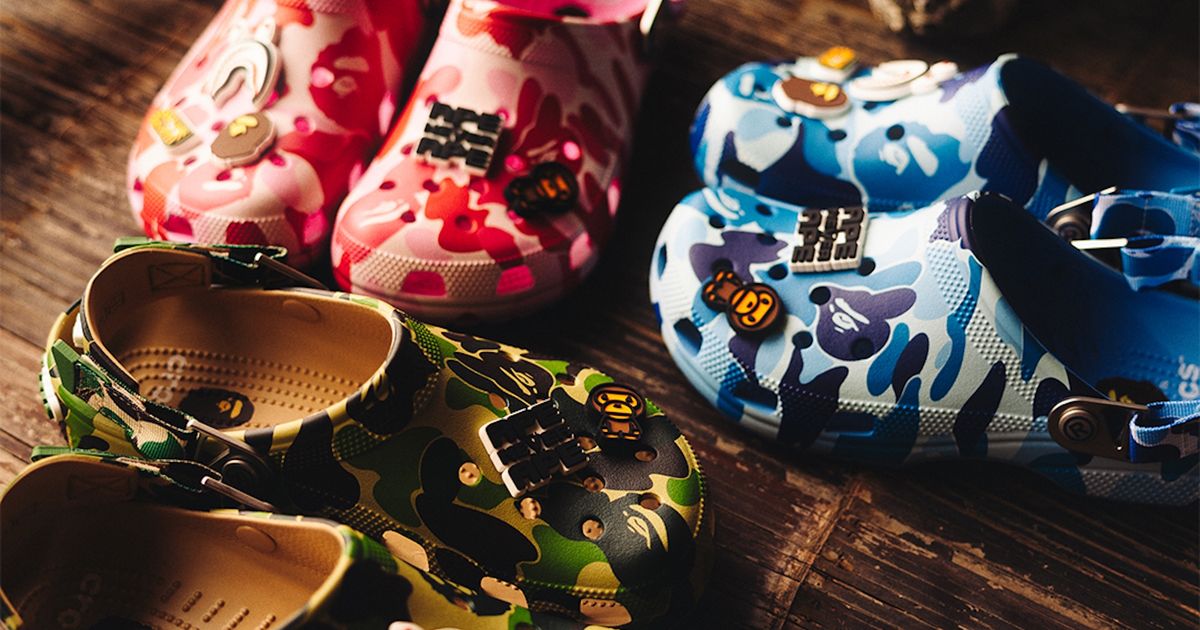 The BAPE®︎ x Crocs Classic Clog Collaboration Releases March 12 | House ...