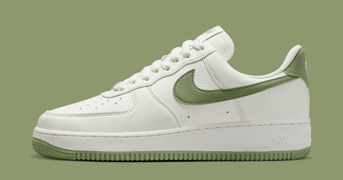 New Air Force 1 Showcases a Moss Green Swoosh | House of Heat°