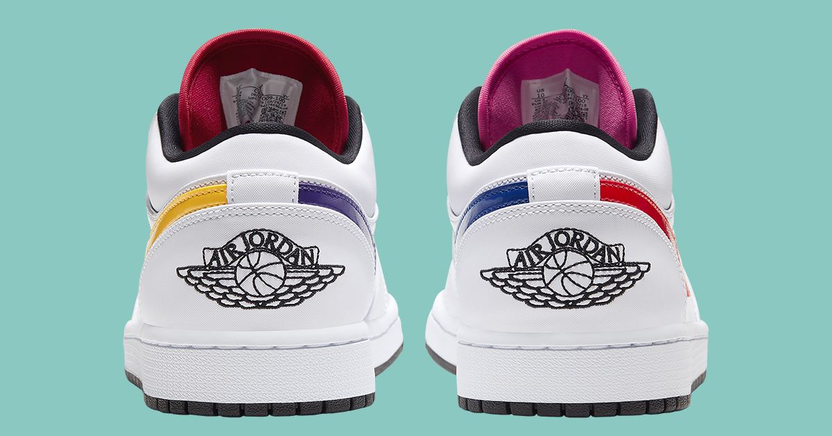 This Multi-Color Swoosh Air Jordan 1 Low is Available Now! | House of Heat°