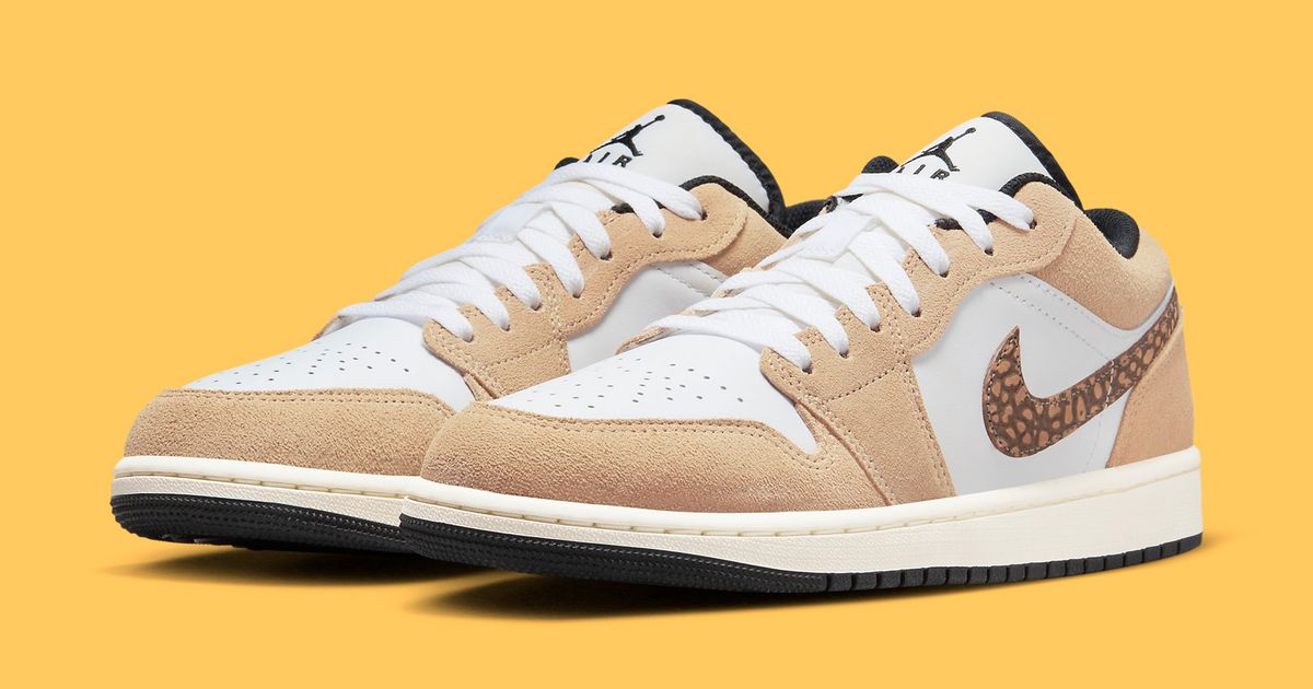 Brown Elephant Print Appears on This Air Jordan 1 Low SE | House of Heat°