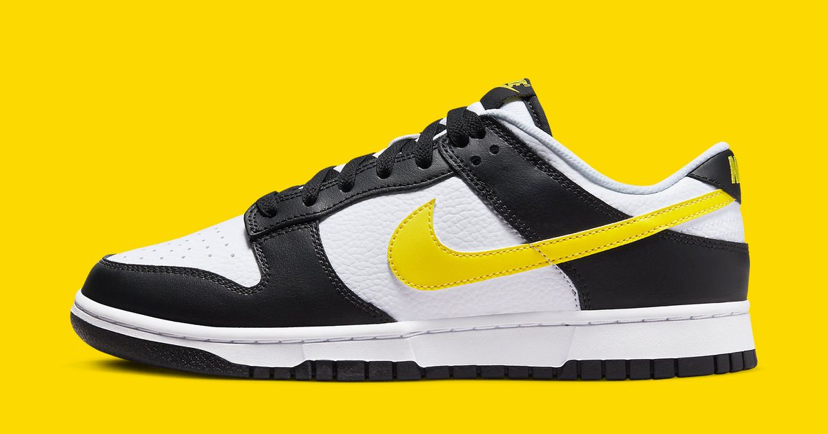 Nike Add Yellow Swooshes to the "Panda" Dunk Low | House of Heat°
