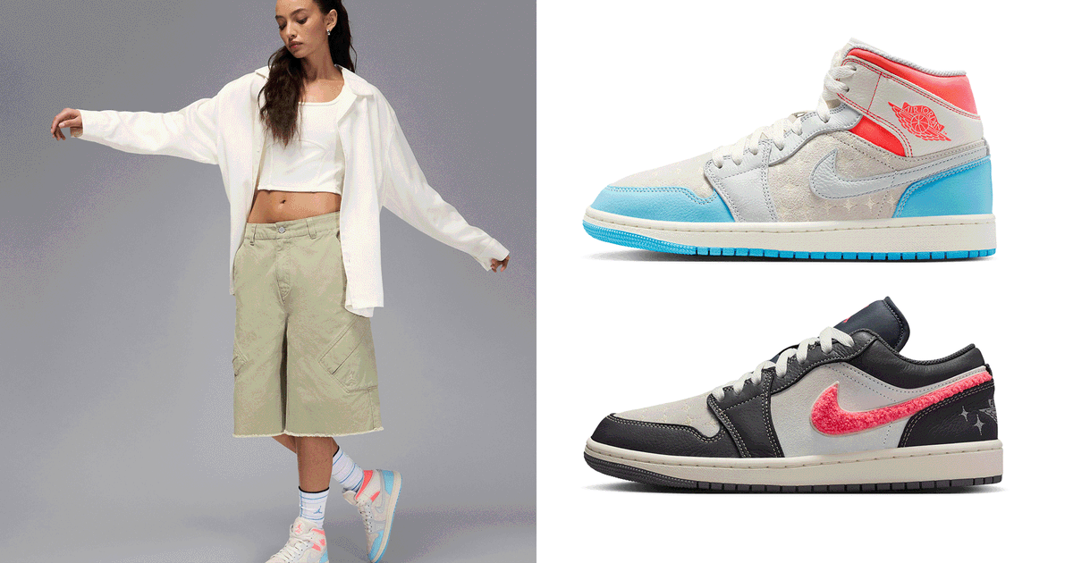 Women's Air Jordan 1 Mid & Air Jordan 1 Low Now Available in "Blue ...