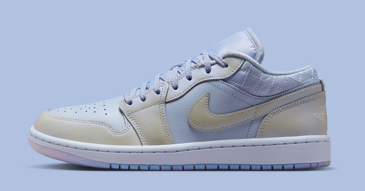 "Ghost" Panels & Gradient Outsoles Appear on the Air Jordan 1 Low ...