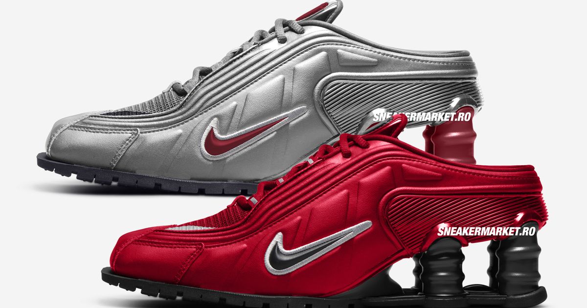 Martine Rose x Nike Shox MR4 Returns in 'Metallic Platinum' and 'Fire ...