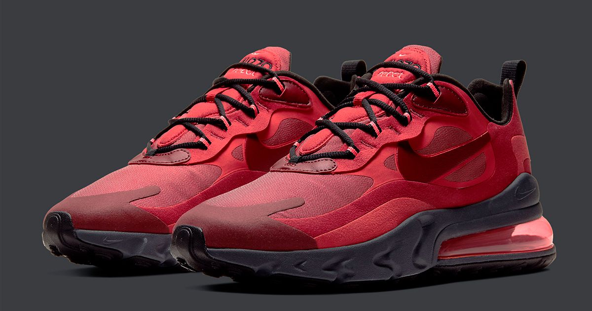 Available Now // New Nike Air Max 270 React Rocks Red ‘n’ Grey | House ...
