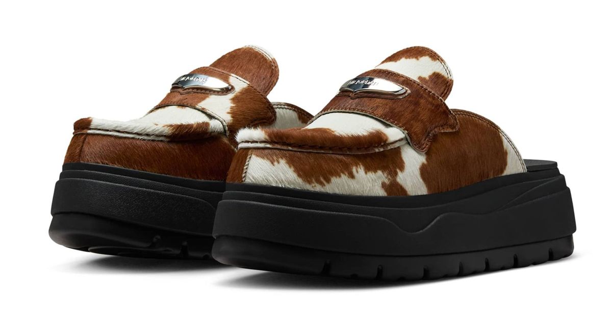 Jordan Brand Covers the All-New Air Jordan Mule in Cow Print | House of ...