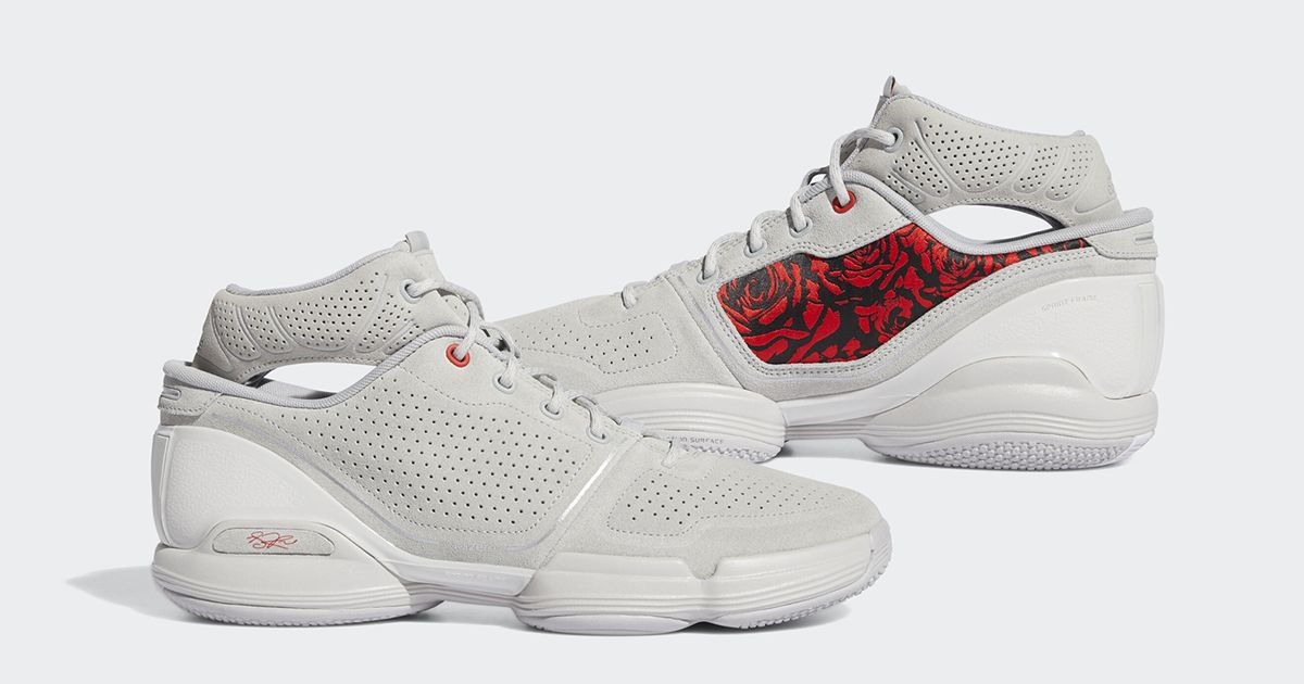 adidas D Rose 1 Returns in this Grey Suede “Roses” Rendition | House of ...