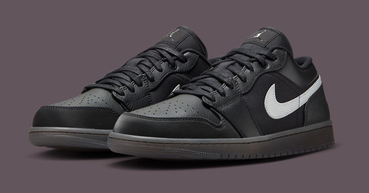 The Air Jordan 1 Low Gets Reflective Finishes and Dark Gum Soles ...