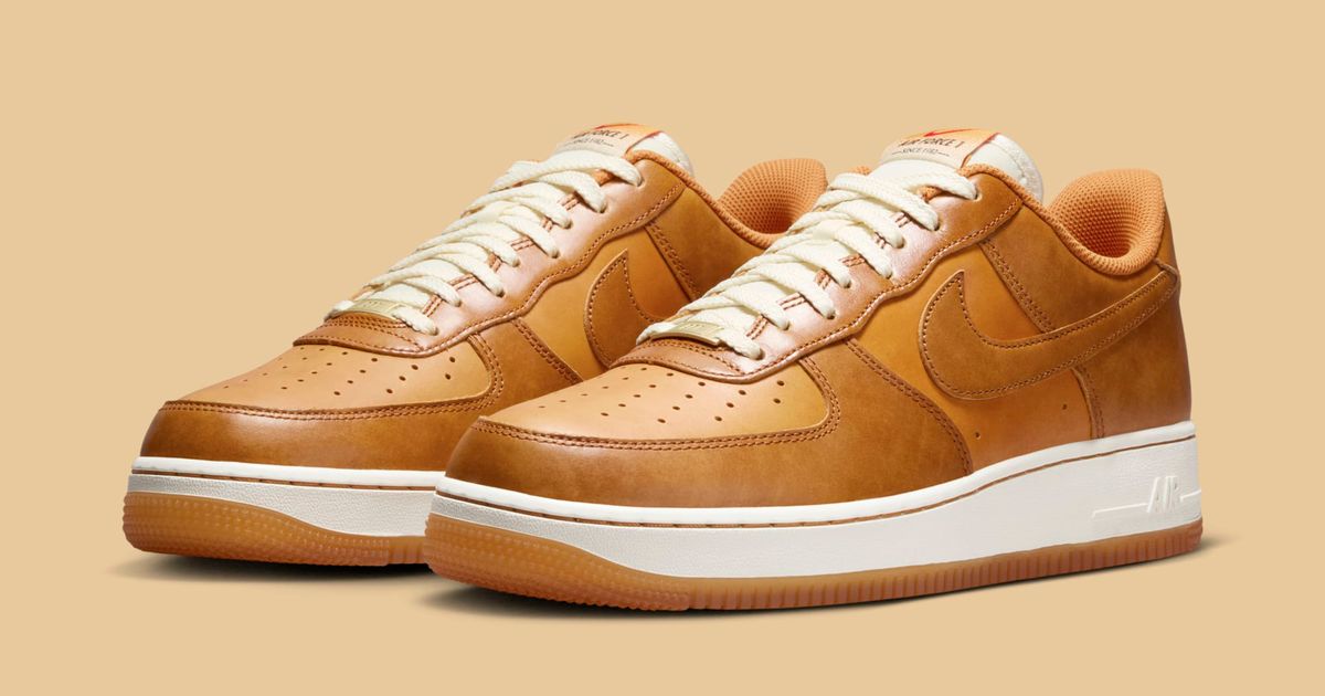 The Nike Air Force 1 "Since 1982" Series Returns in Premium Tan Leather ...