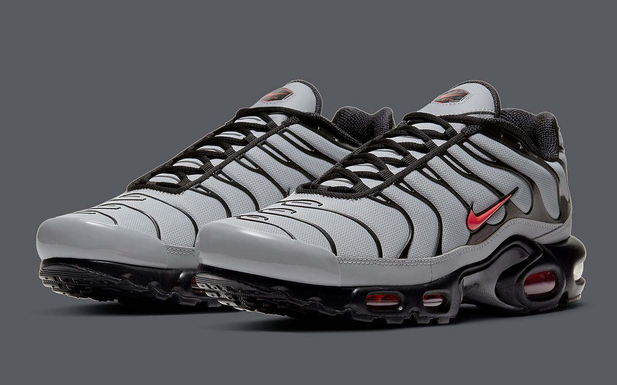 The Air Max Plus Gears-Up in Grey, Black and Red for Fall | House of Heat°