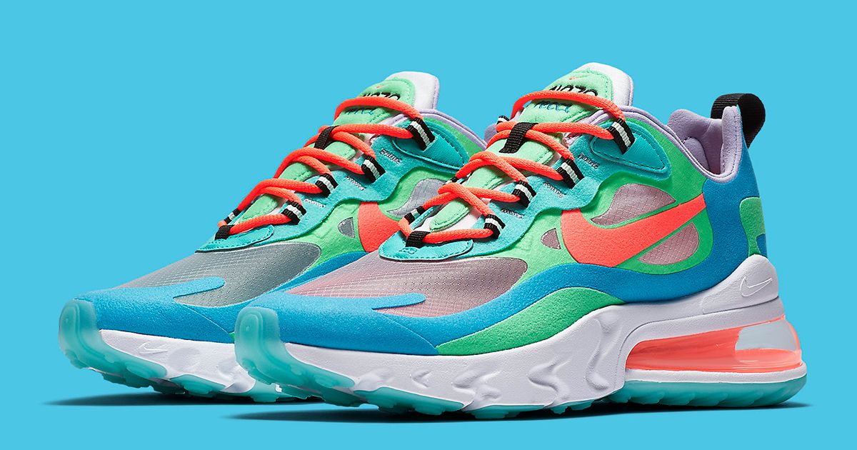 This Trippy Nike Air Max 270 React Tacks on Translucent Uppers | House ...