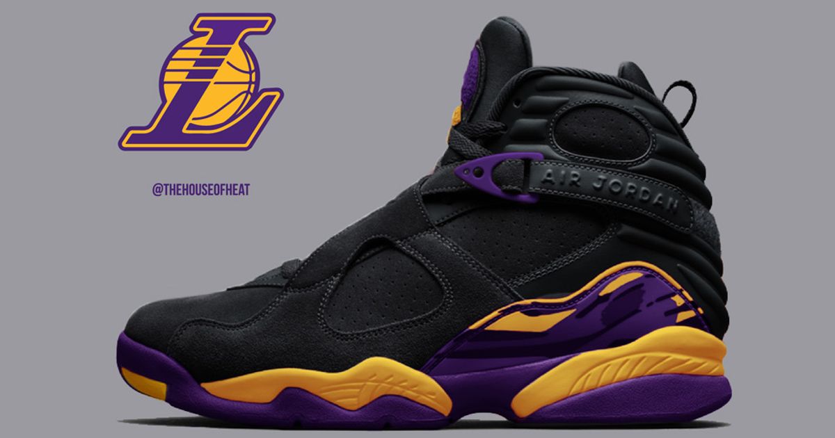 Today’s Concept : Air Jordan 8 “Lakers Alternate” | House of Heat°