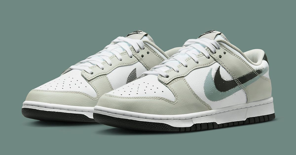 First Looks // Nike Dunk Low “Spray Paint Swoosh” | House of Heat°