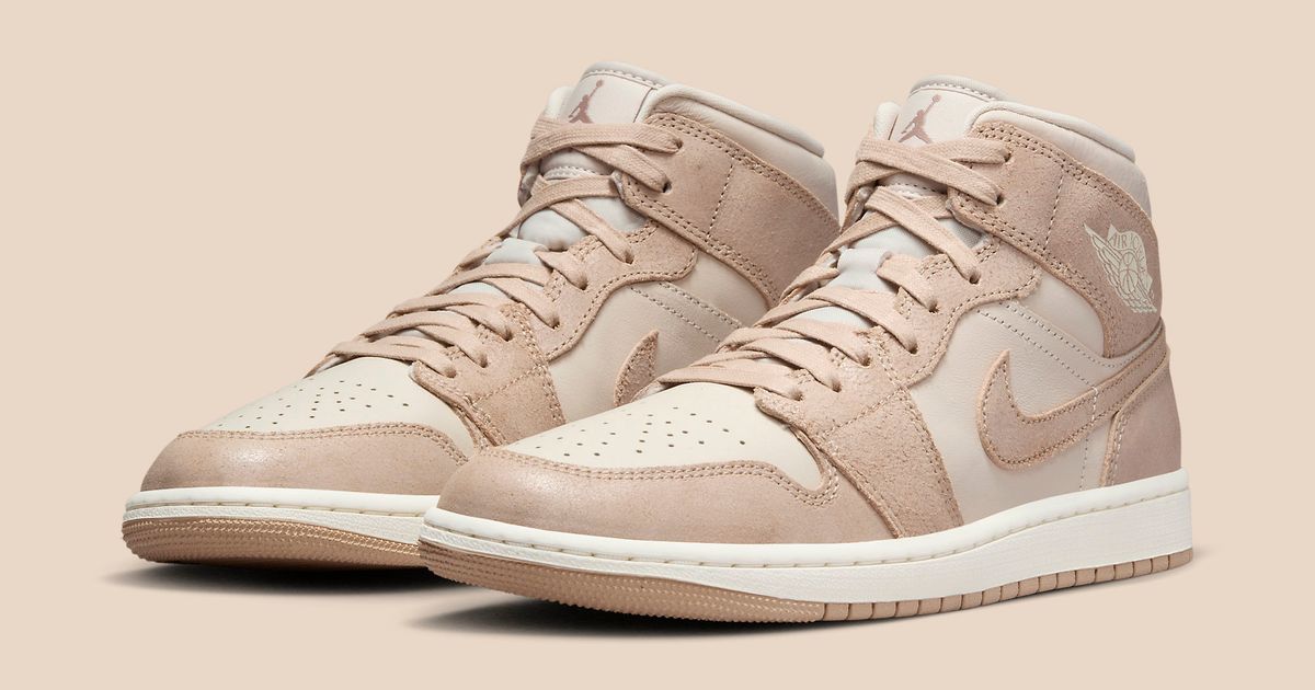 The Air Jordan 1 Mid Surfaces With Distressed Suede | House of Heat°