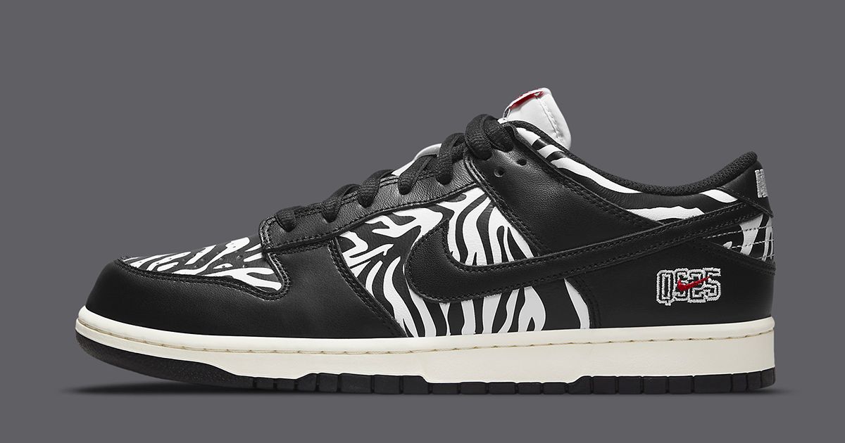 Official Images // Quartersnacks x Nike SB Dunk Low “Zebra Cakes ...