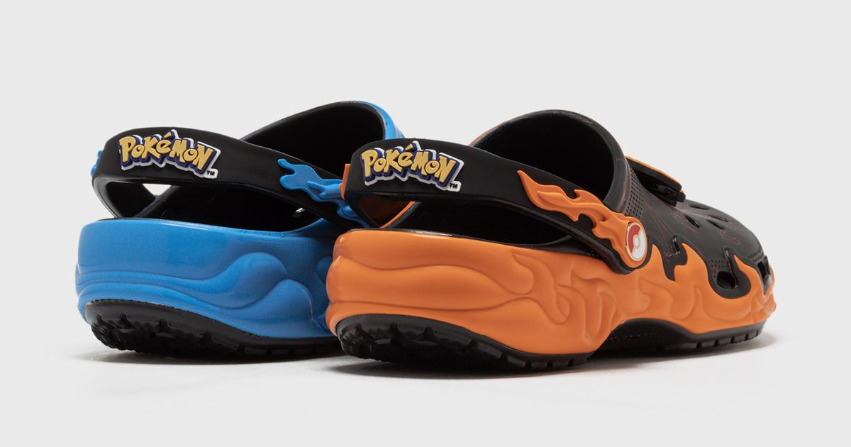 Pokémon x Crocs Classic Clog Features Charizard Versus Blastoise ...