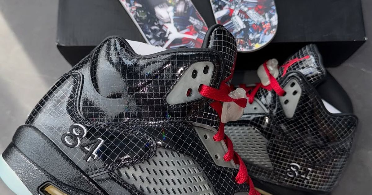 Closer Look at the "Transformers" Air Jordan 5 PE | House of Heat°