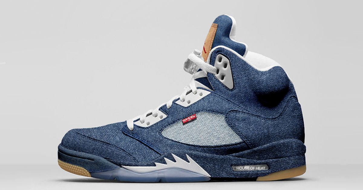 Concept Lab // Levi’s x Air Jordan 5 “Blue Denim” | House of Heat°