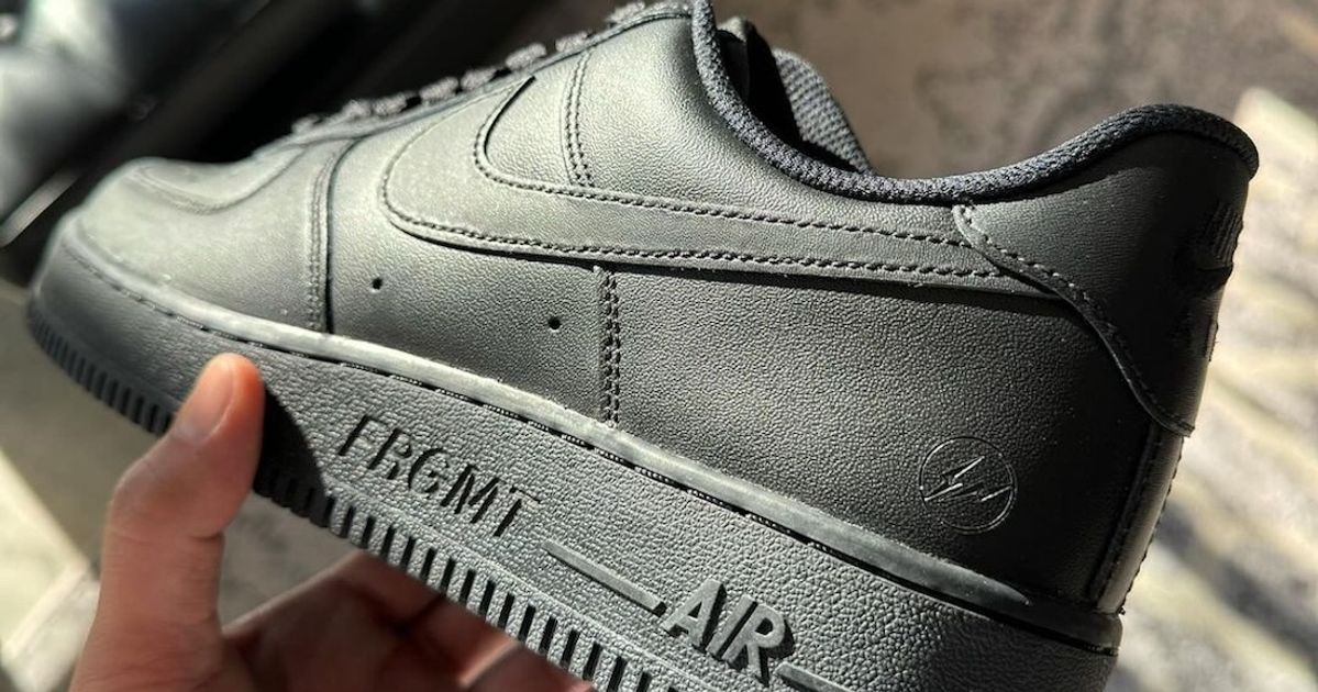 The Fragment Design x Nike Air Force 1 Low Appears in "Triple Black ...