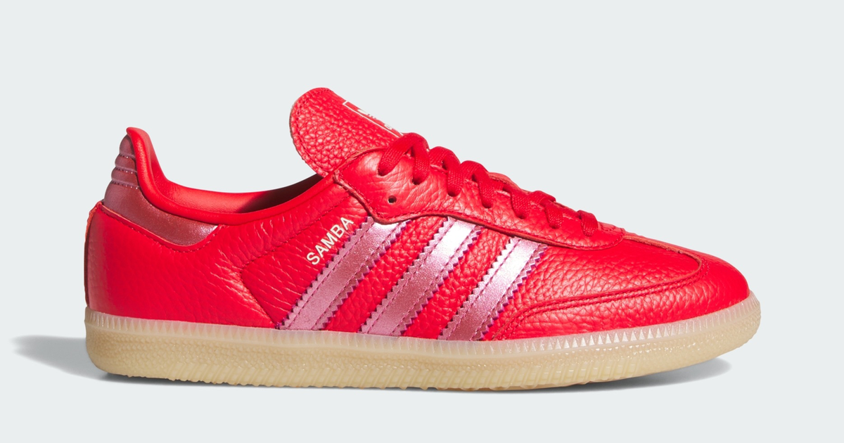 The Kids' Adidas Samba Goes Bold in "Pure Ruby" | House of Heat°