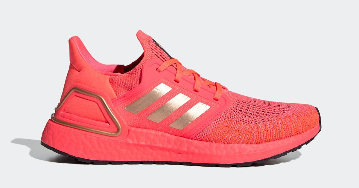 adidas Ultra BOOST 20 Arriving in Awesome Solar Red and Metallic Gold ...