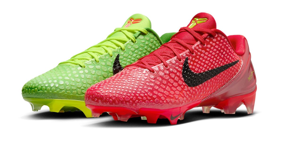 Official Images // Nike Vapor Edge Kobe 6 "Grinch" SE Cleats | House of ...