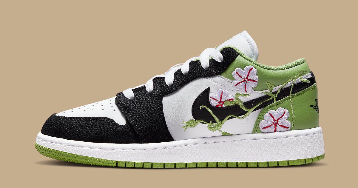 Floral Embroidery Features on this New Air Jordan 1 Low | House of Heat°
